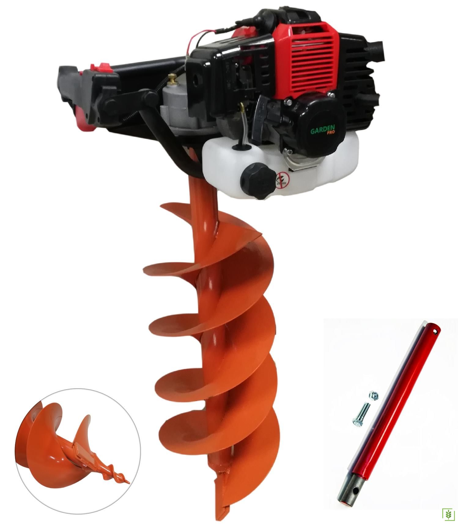 Garden Pro GP-490A Çift Helezonlu Toprak Burgu Makinası 300 mm + 50 cm ...